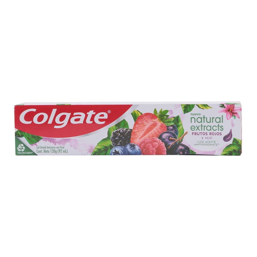 Pasta dental Colgate extractos naturales frutos rojos 120 g | Walmart ...