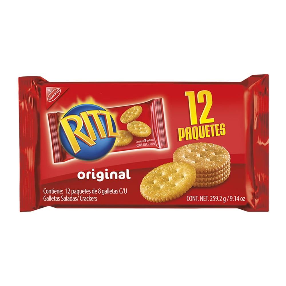 Galletas Ritz original 12 paquetes de 8 galletas c/u | Bodega Aurrera ...