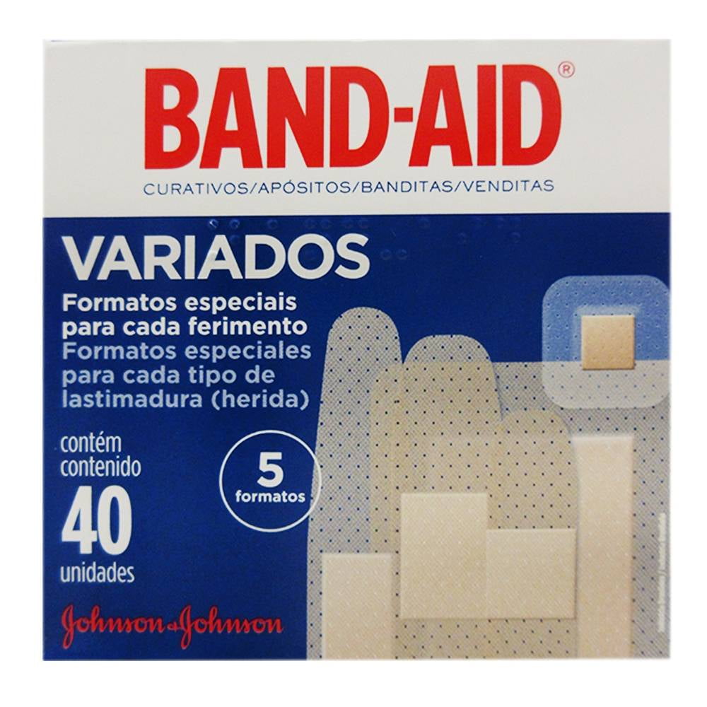 Banditas Band Aid 5 formatos diferentes 40 unidades | Walmart en línea