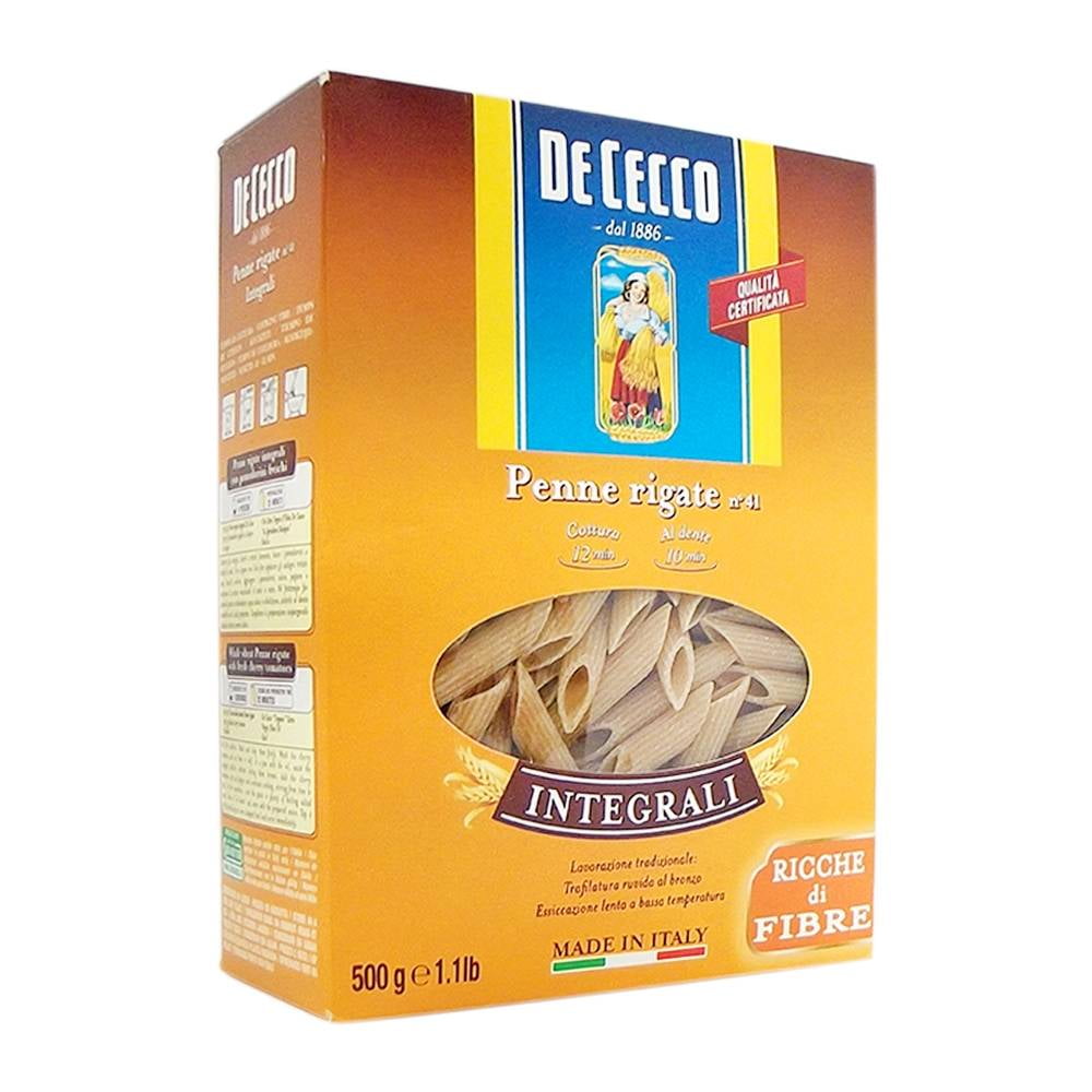 Penne rigate De Cecco n°41 integral 500 g | Walmart en línea