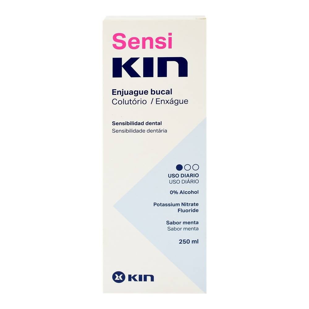 Enjuague bucal Sensi Kin uso diario sabor menta 250 ml | Walmart en línea