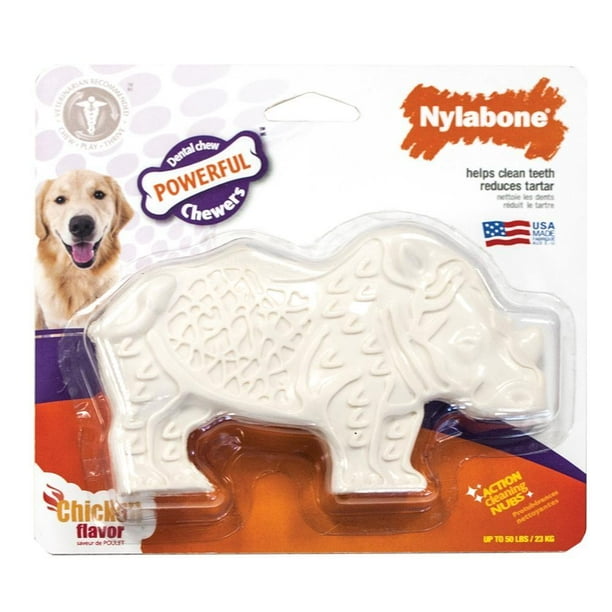 Hueso Dental Nylabone Rhino Chew Sabor Pollo | Bodega Aurrera en línea