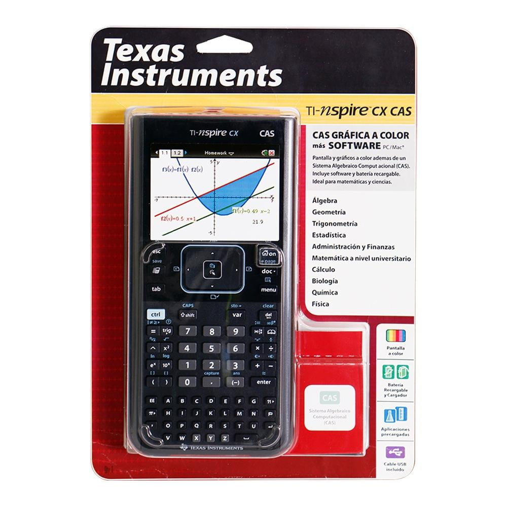 Calculadora Graficadora Texas Instruments TI-Nspire CX CAS | Walmart en ...