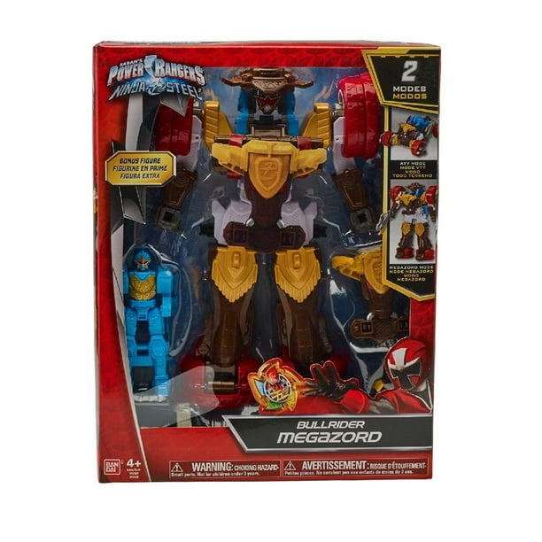 Megazord Deluxe Power Rangers Ninja Steel Bison | Walmart en línea