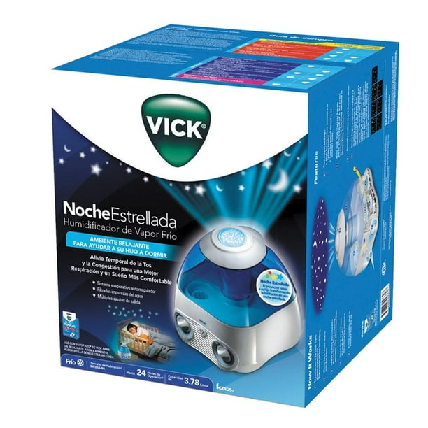 Humidificador de Noche Vick de vapor frio mod.VEV370LLA | Bodega ...
