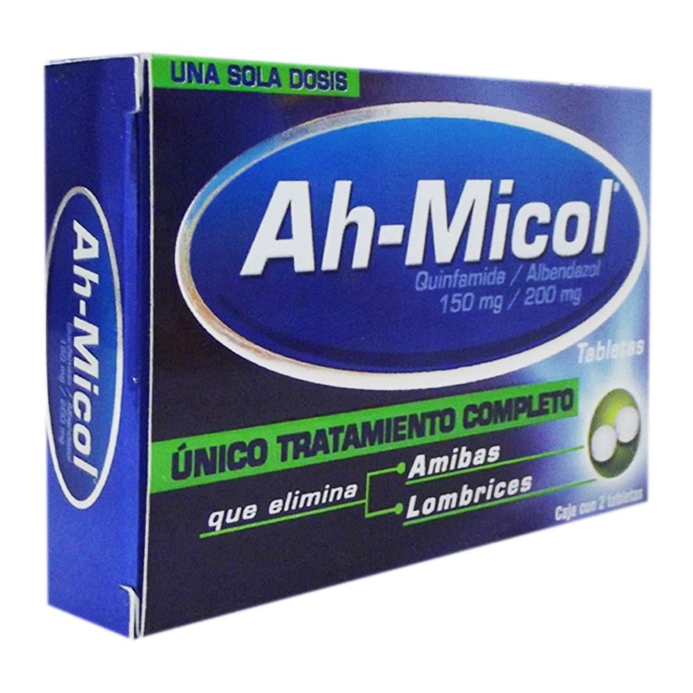Desparasitante Ah Micol contra amibas y lombrices tabletas 150 mg/200 ...