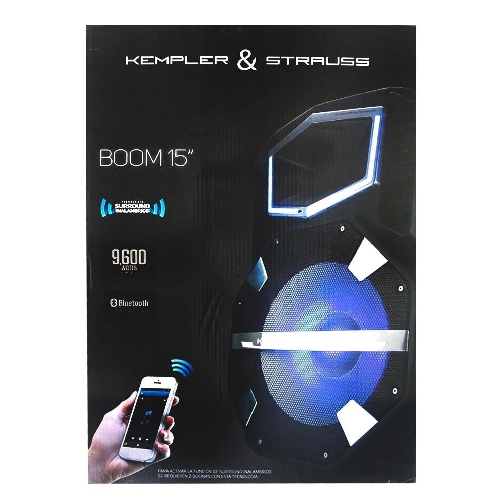 Bafle Kempler & Strauss Boom Inalámbrico 15 Pulgadas | Walmart en línea