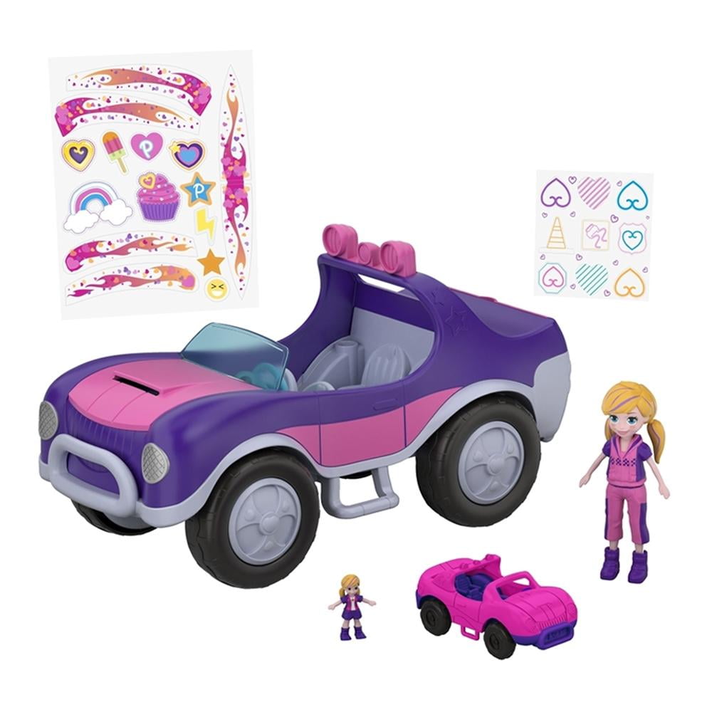 Set de juego Polly Pocket Mattel Coche Convertible Secreto | Walmart en ...