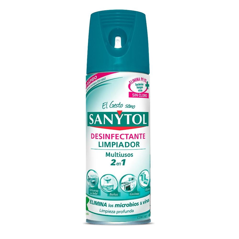 Desinfectante limpiador Sanytol 2 en 1 multiusos de 400 ml | Walmart en ...