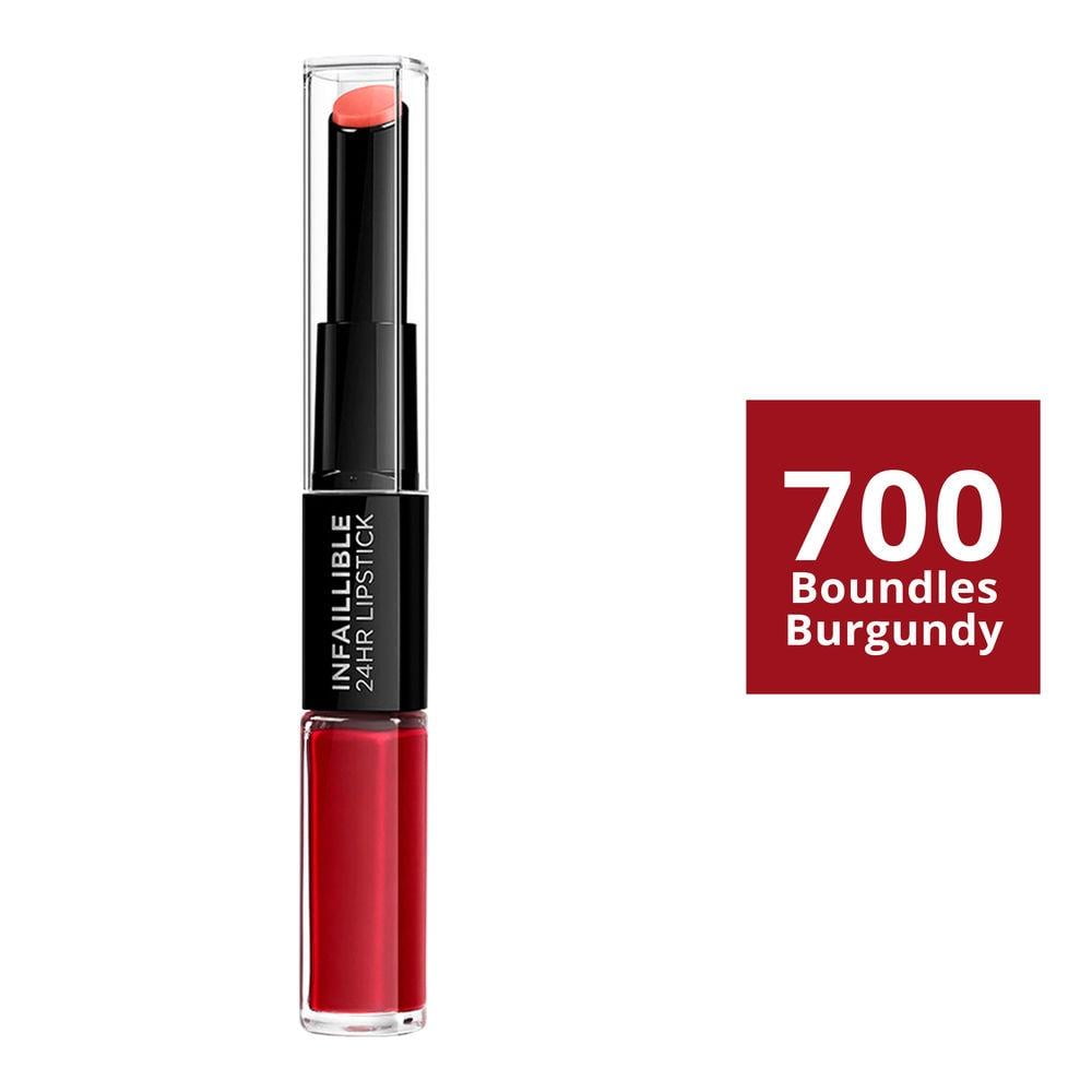 Labial L'Oréal Infaillible 700 boundless burgundy 3.7 ml | Walmart en línea