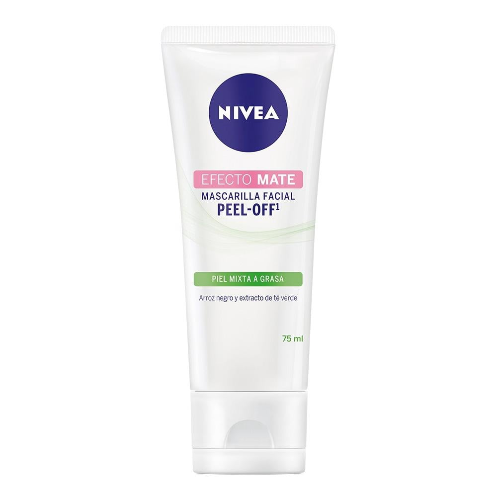 Mascarilla facial NIVEA peel-off1 efecto mate piel mixta a grasa 75 ml ...