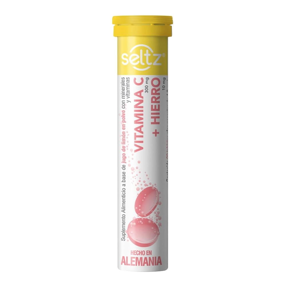 Suplemento alimenticio Seltz vitamina C + hierro 20 tabletas ...