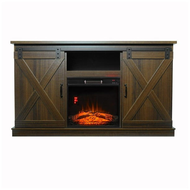 Calefactor Eléctrico Atvio tipo chimenea 1500 W mueble integrado ...