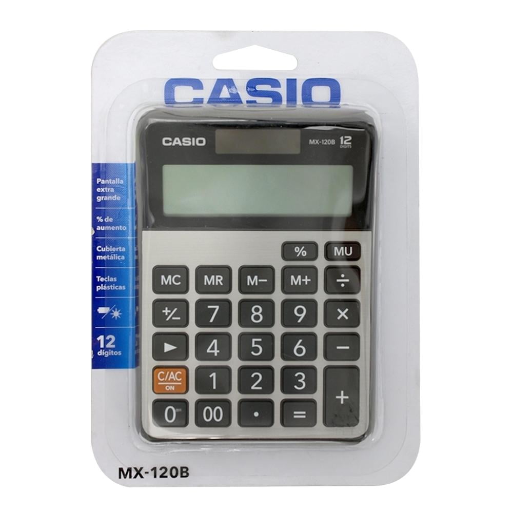 Calculadora Casio mx 120b electrónica 1 pza | Walmart en línea