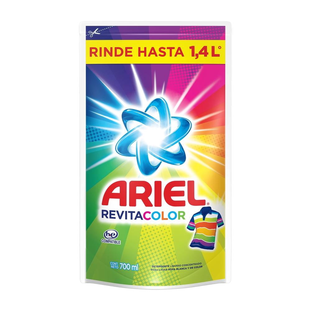 Detergente líquido Ariel revitacolor 700 ml | Walmart en línea