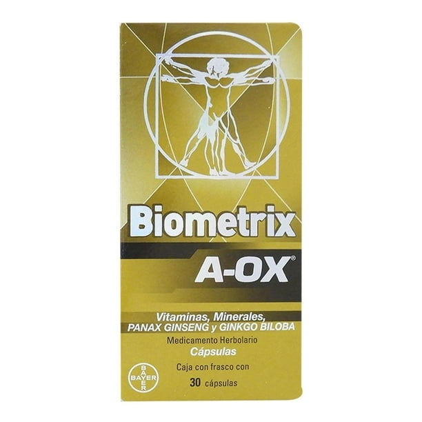 Multivitamínico Biometrix A-OX 30 cápsulas | Walmart en línea