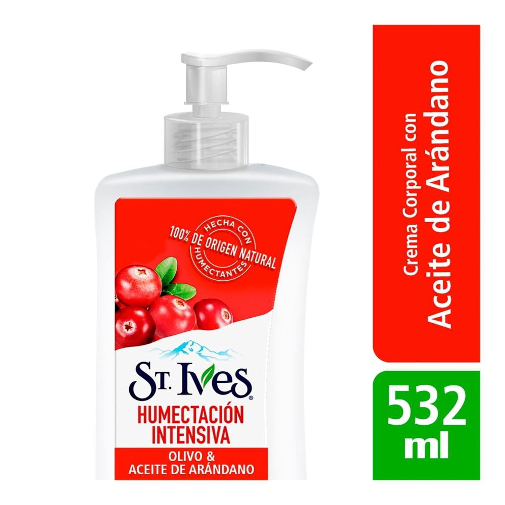 Crema corporal St. Ives humectación intensiva 532 ml || Bodega Aurrera ...
