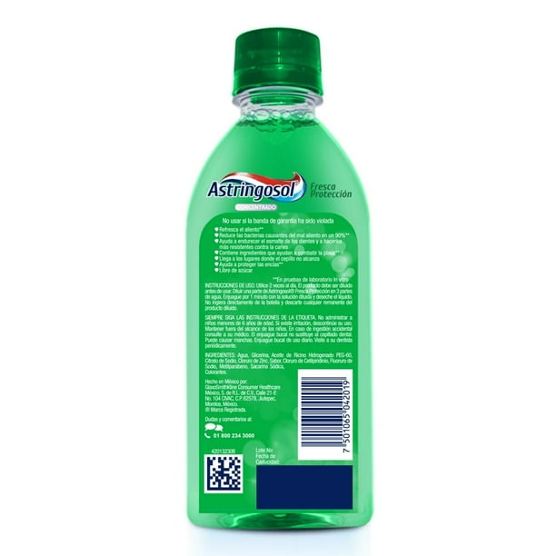Enjuague bucal Astringosol fresca protección 220 ml | Walmart en línea