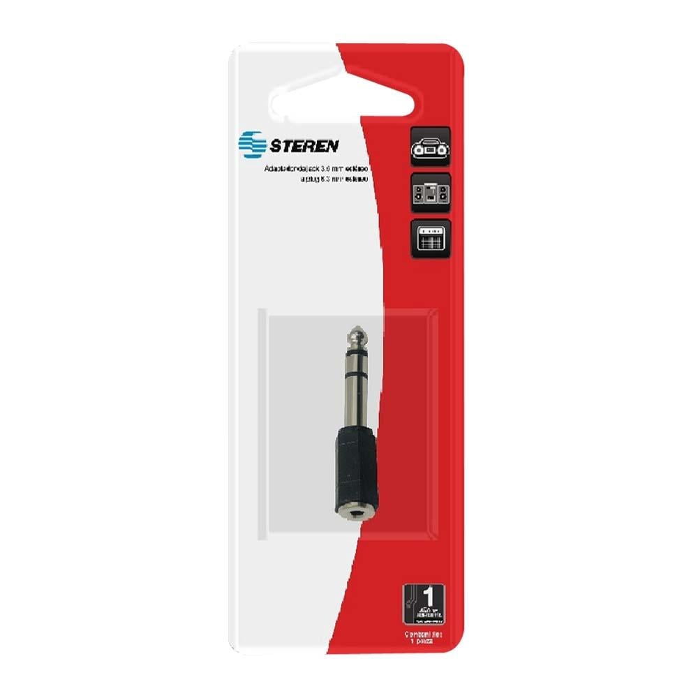 Adaptador Estéreo Steren de Jack 3.5 mm a Plug 6.3 mm modelo 251-1600 ...
