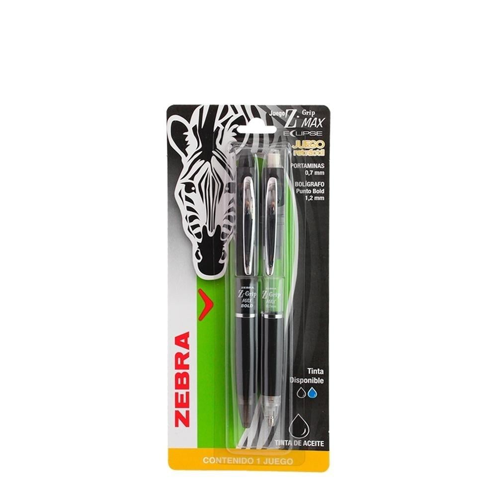 Bolígrafo Zebra Z Grip punto bold retráctil 2 pzas | Walmart en línea