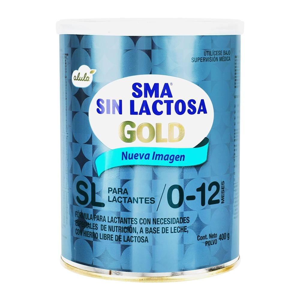 Fórmula para lactantes SMA Gold Gold sin lactosa de 0 a 12 meses 400 g ...