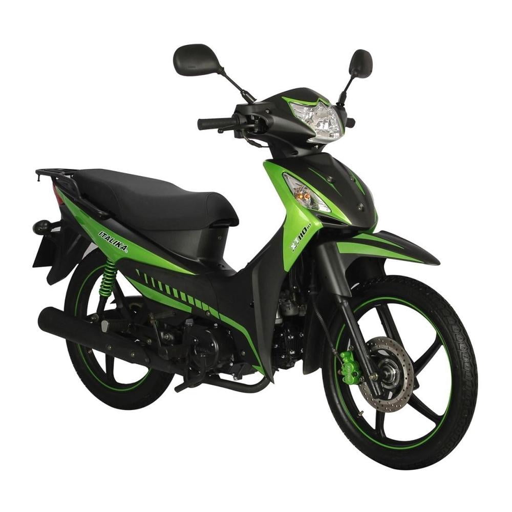 Motocicleta Italika XT 110 RT Negro con Verde 2017 | Bodega Aurrera en ...