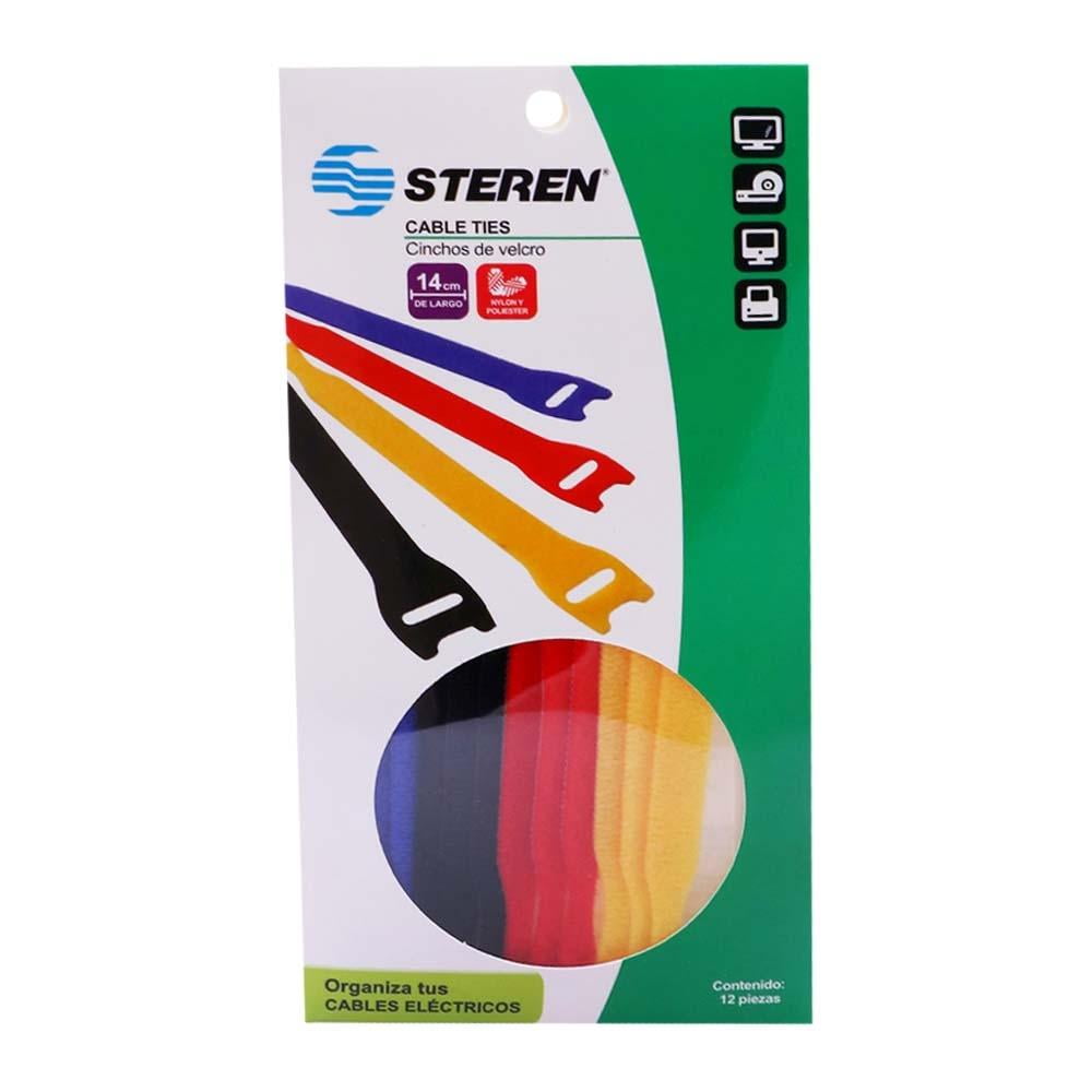 Cinchos Steren sujetables de velcro de colores modelo 1204, 12 pzas ...