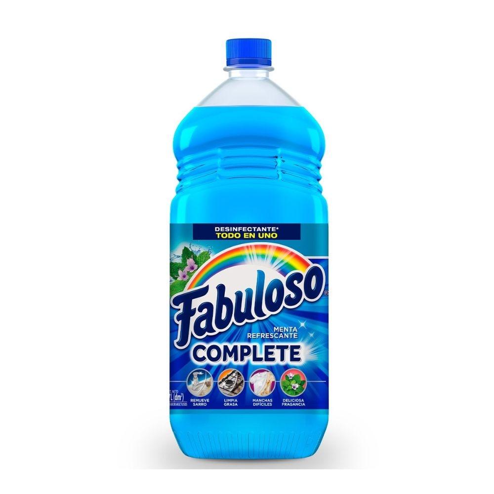 Limpiador Líquido Multiusos Fabuloso Complete Menta Refrescante 1.7L ...