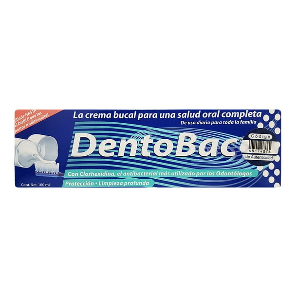 Pasta dental Dentobac 100 ml | Bodega Aurrera en línea