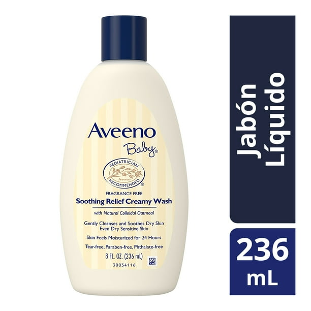 Jabón líquido Aveeno Baby hipoalergénico 236 ml | Bodega Aurrera en línea