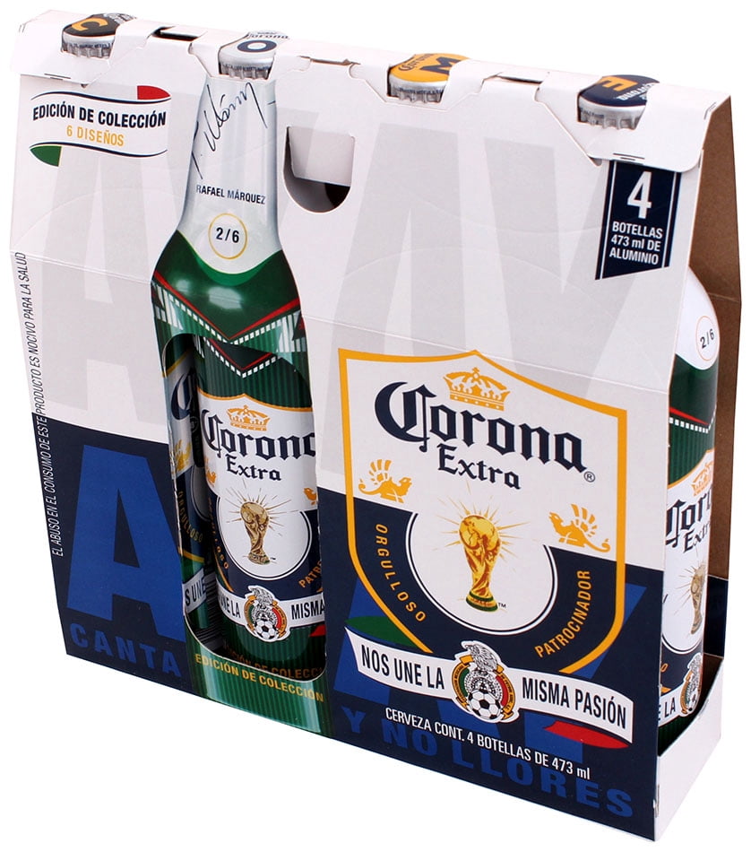 CORONA MODELO CORONA EXTRA 4 PACK 24 473 ML BOTELLA CORONA MODELO ...