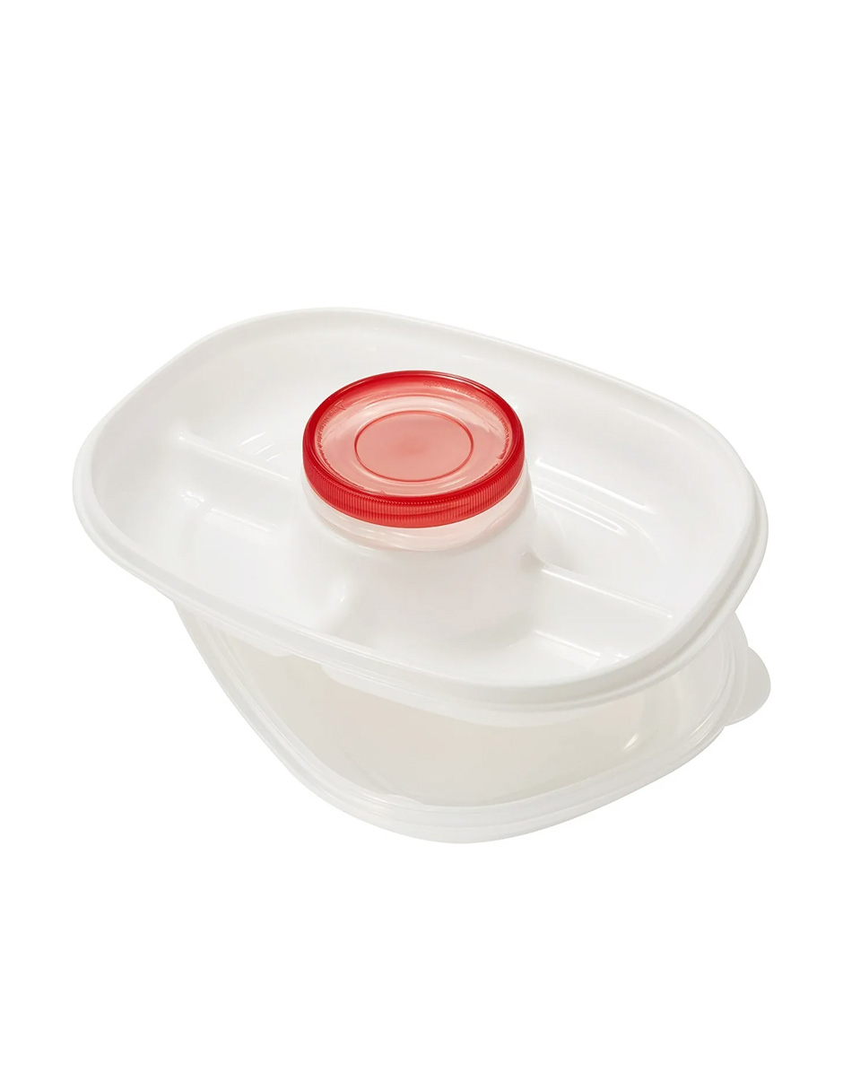 Botanero Rubbermaid Party Platter con Porta Dip Hermético 4 Piezas ...