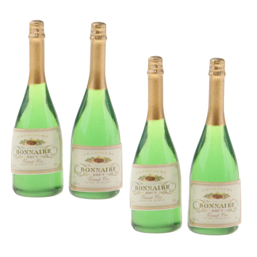 4 piezas de en miniatura botellas de vino cava botellas de perfke Botellas de vino en miniatura ...