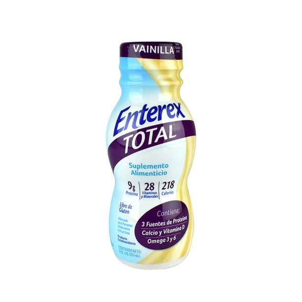 Suplemento alimenticio Enterex total sabor vainilla 237 ml | Bodega ...