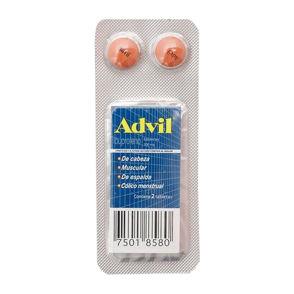 Advil 200 mg, 2 tabletas | Walmart en línea