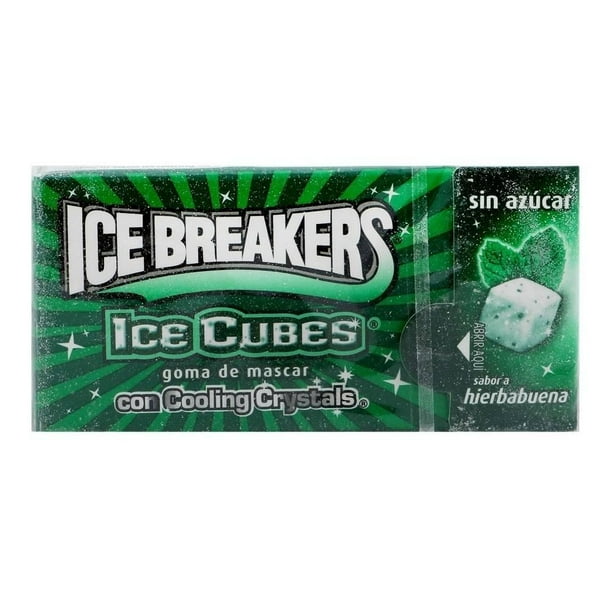 Goma de mascar Ice Breakers Ice Cubes sabor hierbabuena sin azúcar 23 g ...