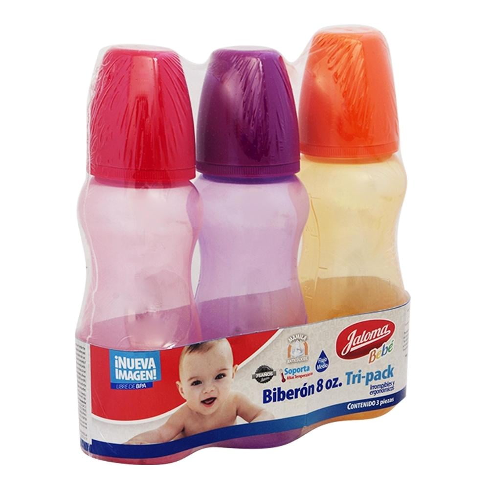 Set de Biberones Jaloma Bebé 8 Oz/240 ml 3 Piezas | Walmart en línea