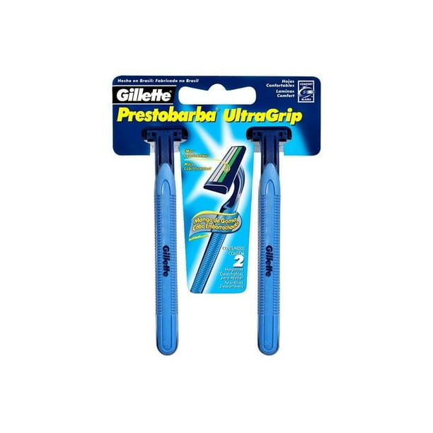 Rastrillos desechables Gillette Prestobarba ultragrip para caballero 2 ...