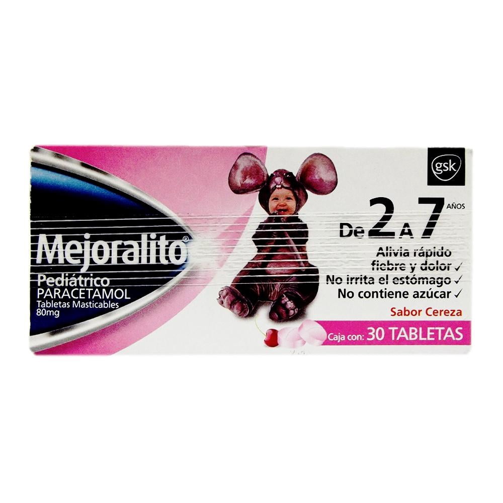 MEJORALITO P Mejoralito sabor cereza 30 tabletas | Walmart en línea