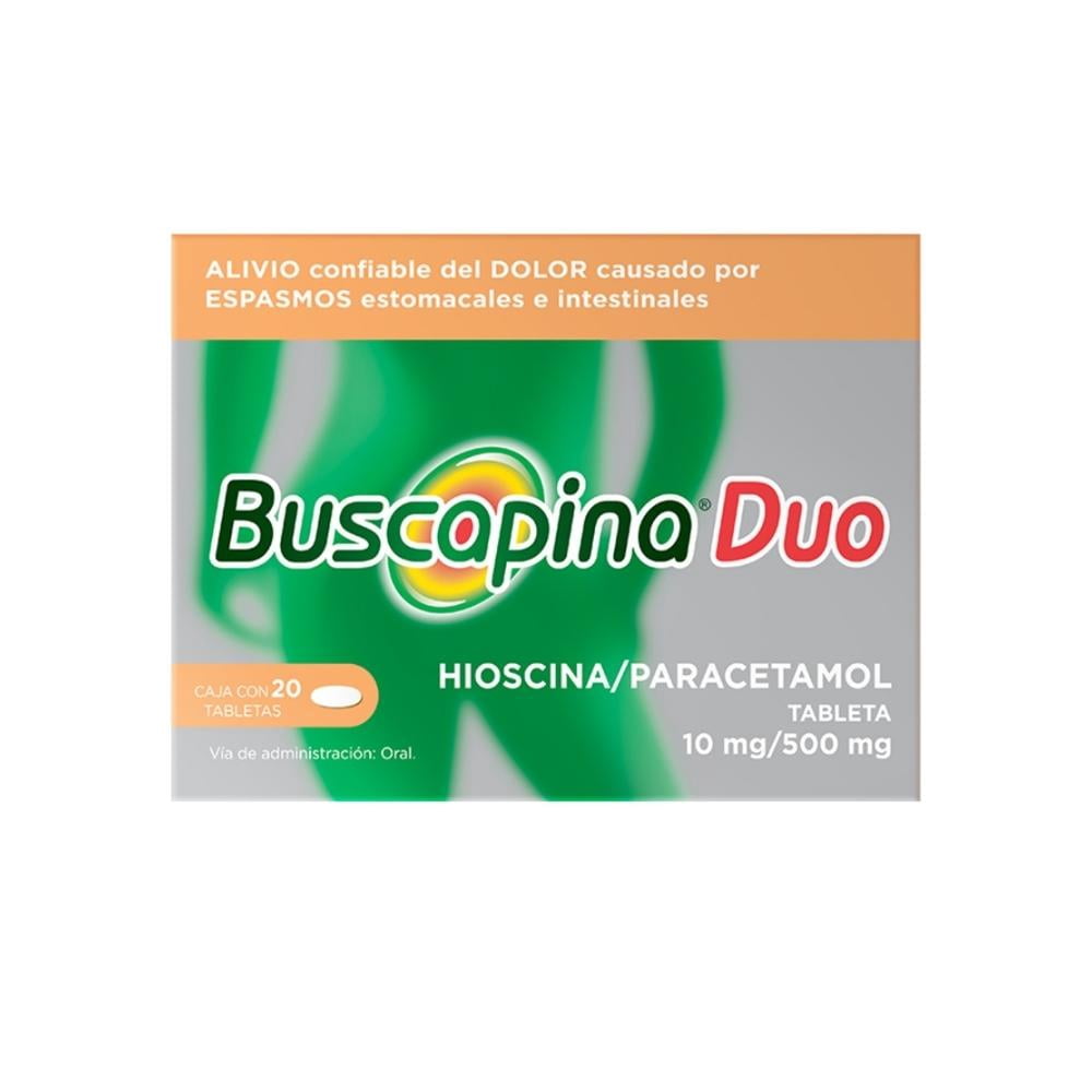 BUSCAPINA DU Buscapina Duo 500 mg, 20 tabletas | Walmart en línea