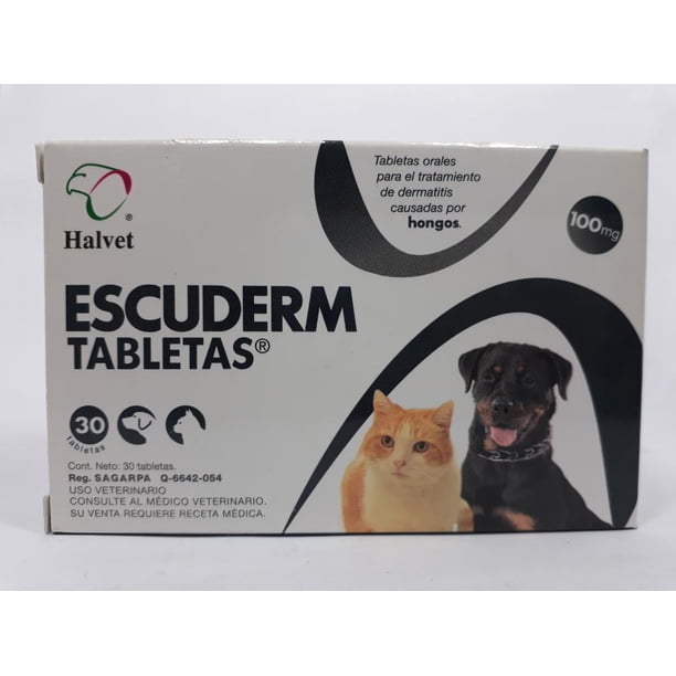 Tabletas para el tratamiento de dermatitis causada por hongos Escuderm ...
