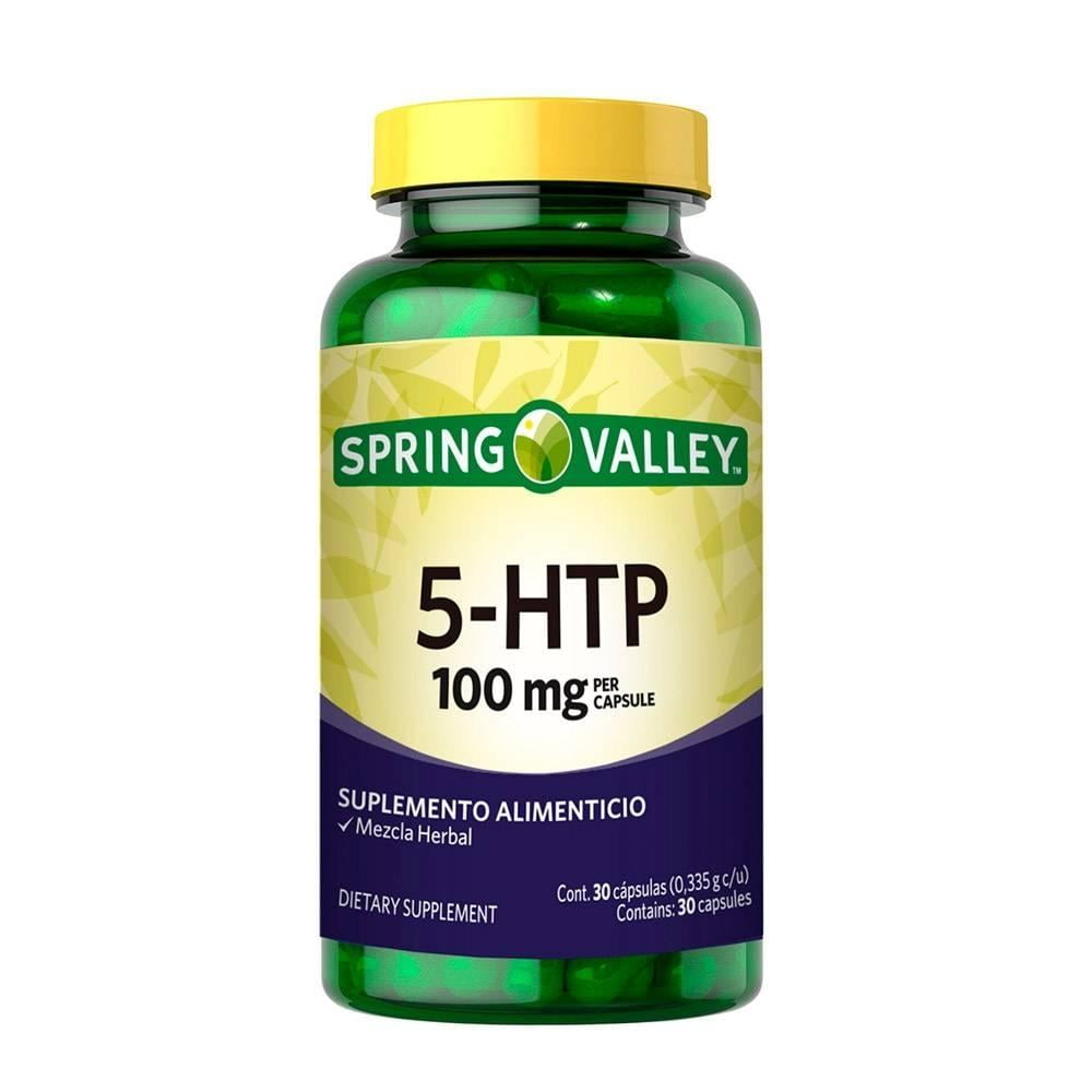 Suplemento alimenticio Spring Valley 5-htp 100 mg 30 cápsulas | Walmart ...