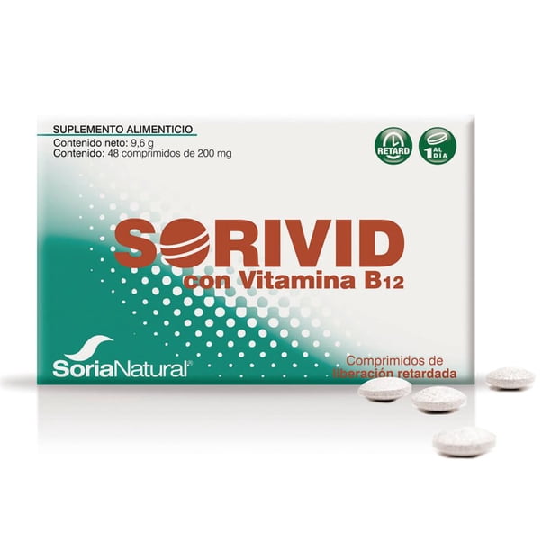 Vitamina B12 comprimidos SORIA NATURAL caja con 48 comprimidos ...