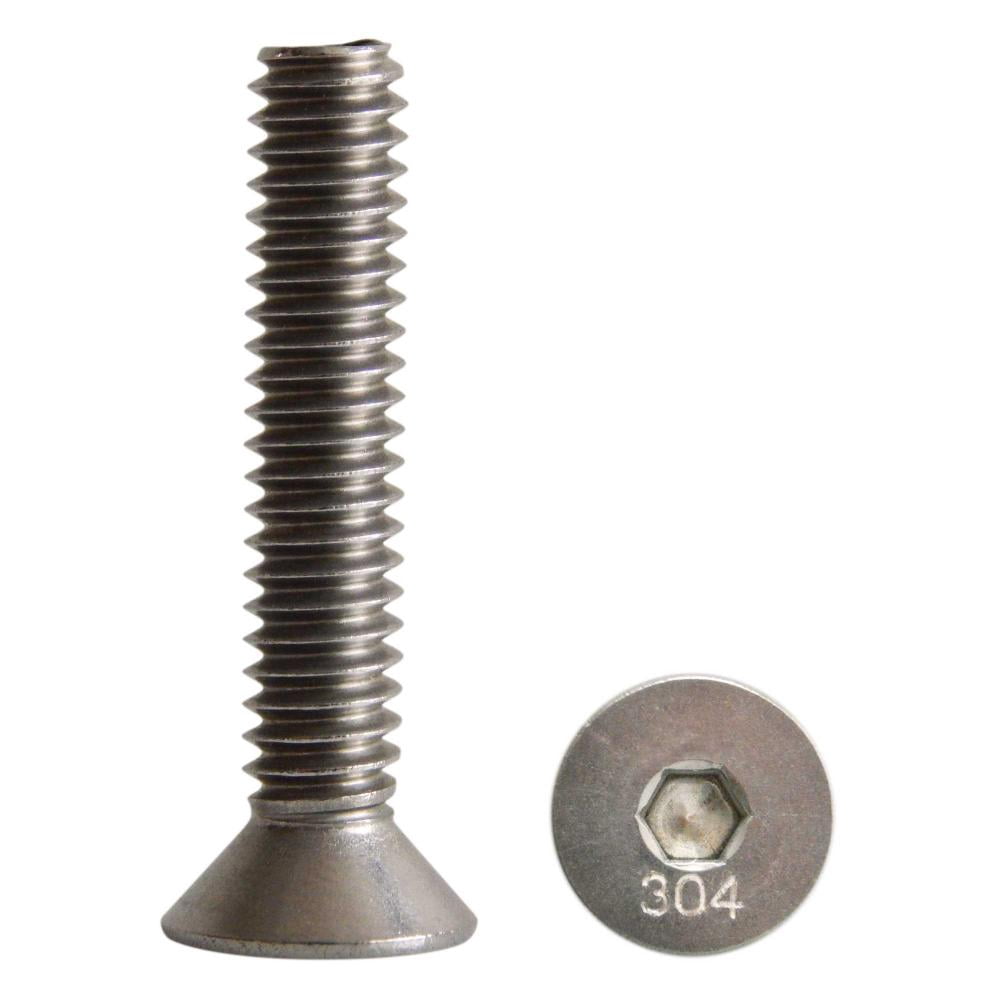 Tornillo Allen Cabeza Plana Metrico INOXIDABLE A2 6 X 40 mm Fijatec ...